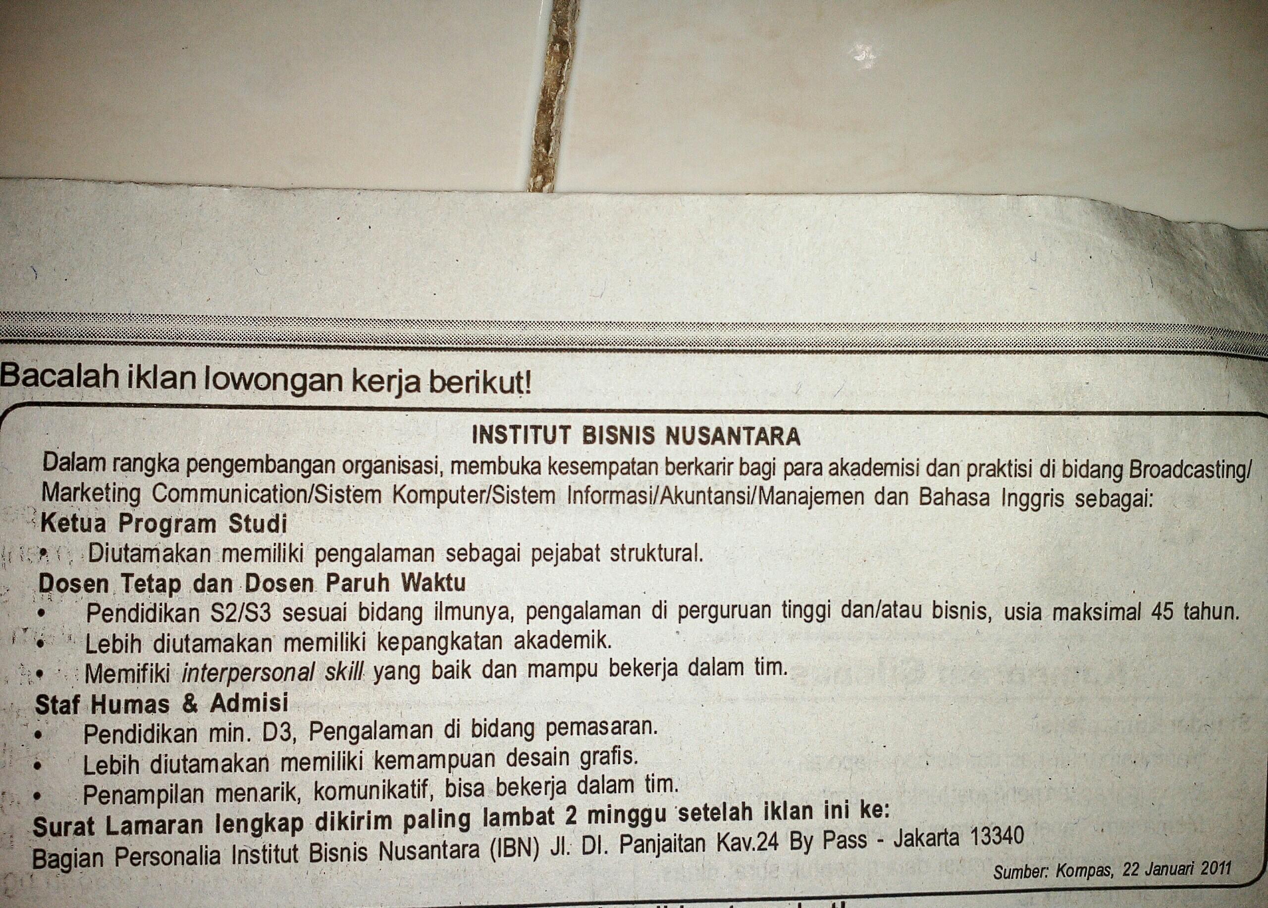 Contoh Surat Lamaran Kerja Yang Ada Informasinya Dari Koran - Surat ... Contoh Surat Lamaran Kerja Yang Ada Informasinya Dari Koran - Surat ...
