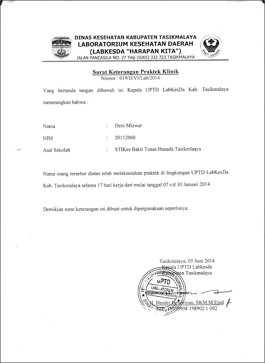 Contoh Surat Keterangan Pkl Dari Perusahaan Surat Keterangan Desain