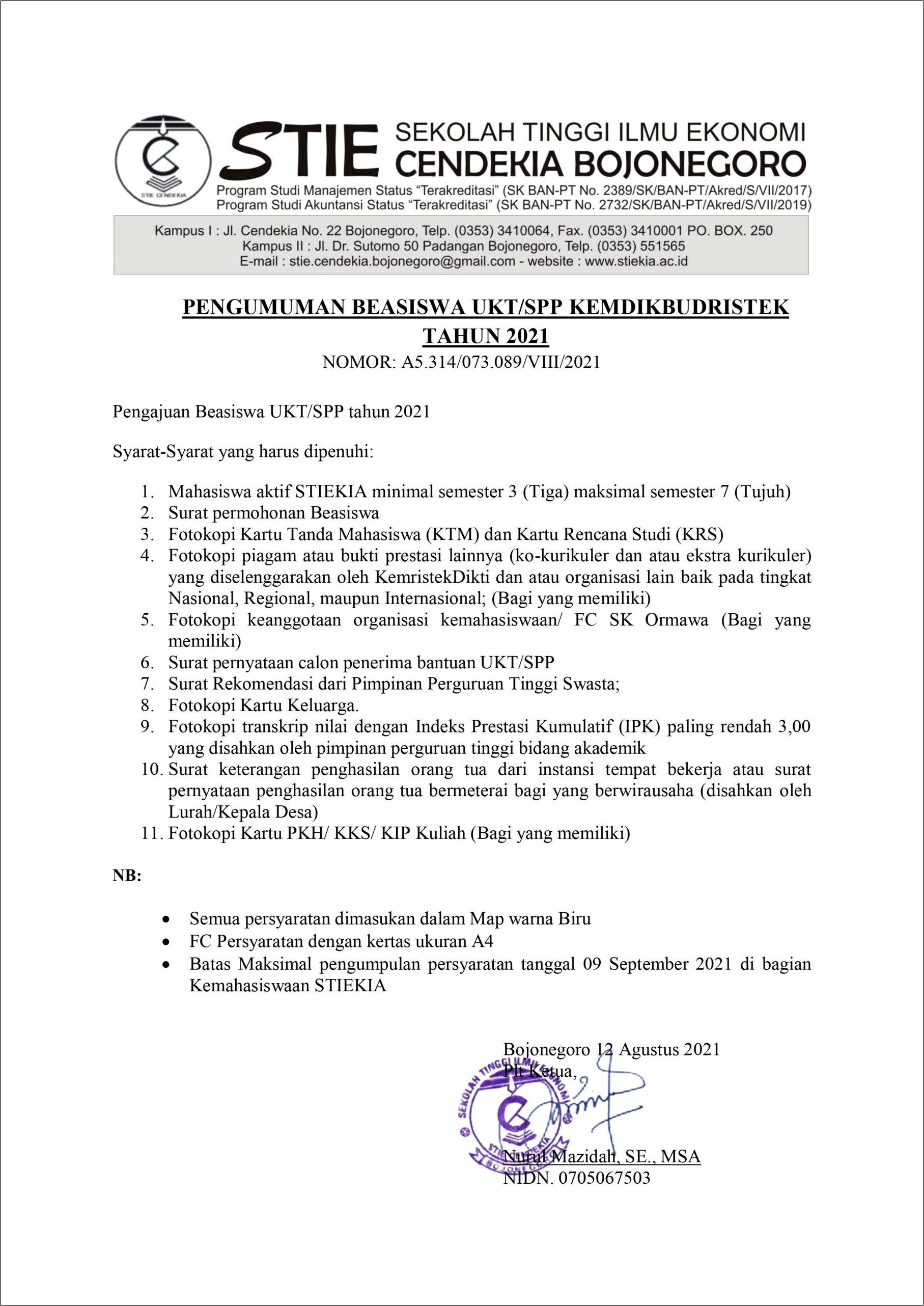 Contoh Surat Permohonan Beasiswa Prestasi Mahasiswa - Surat permohonan ... Contoh Surat Permohonan Beasiswa Prestasi Mahasiswa - Surat permohonan ...