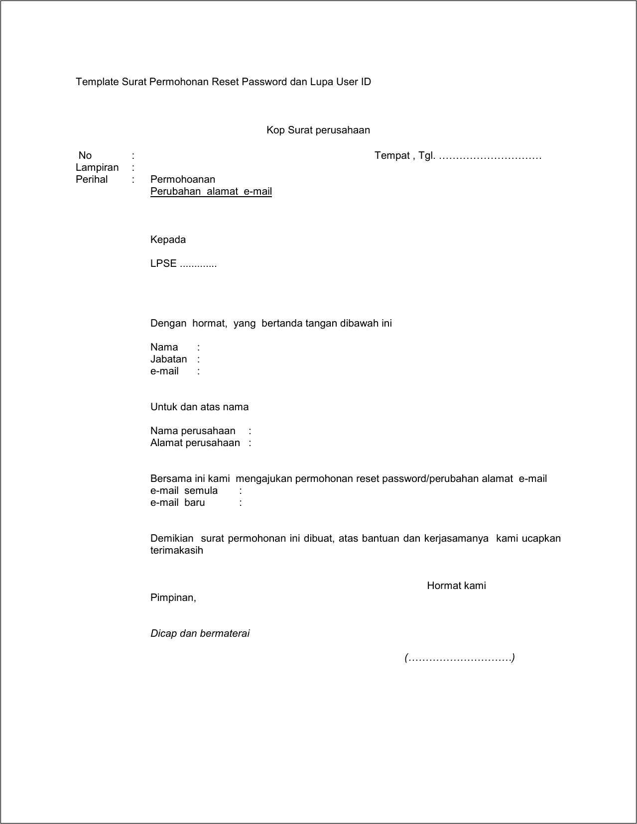 Contoh Surat Pernyataan Dan Surat Permohonan Penggantian Anggota ... Contoh Surat Pernyataan Dan Surat Permohonan Penggantian Anggota ...