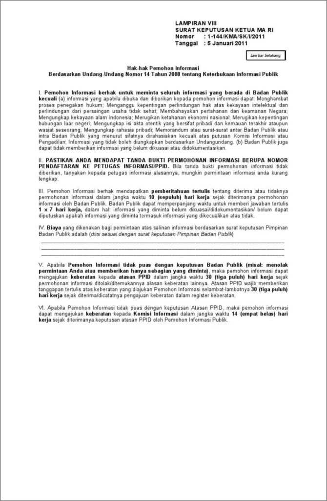 Surat Lamaran Kerja – Desain Contoh Surat